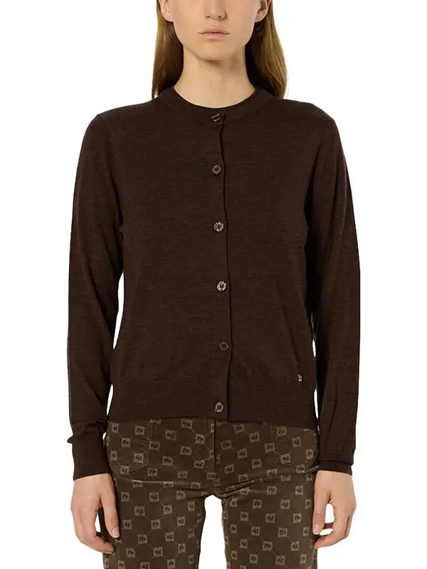 Gerard Darel Estelle Wool Cardigan - Brown