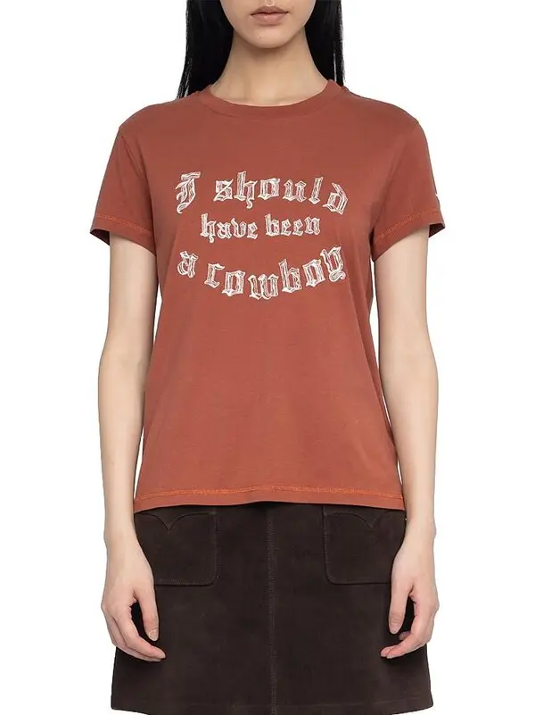 Zadig&Voltaire Walk Cowboy Tee - Burn