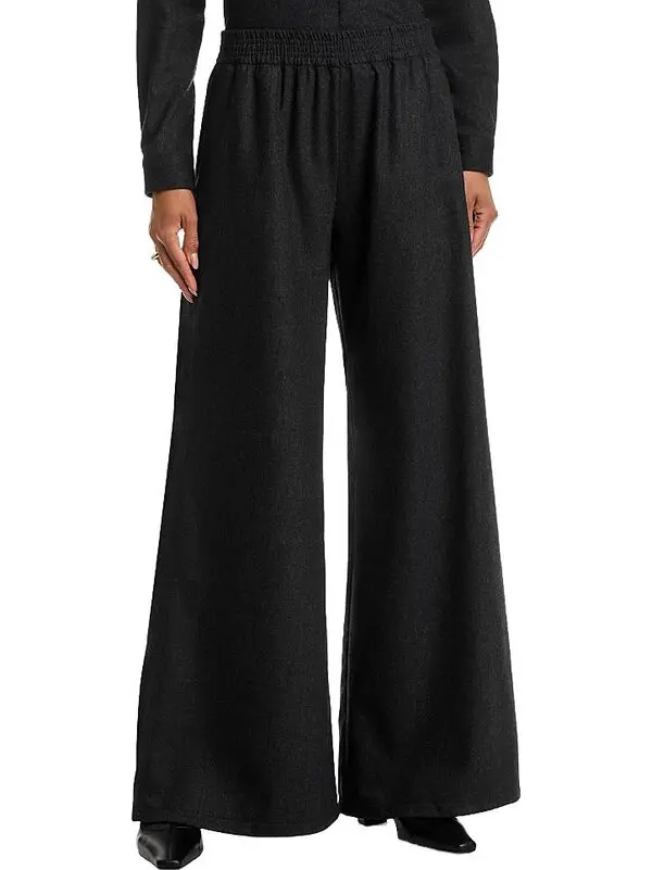 Fabiana Filippi Wool Blend Wide-leg Pants - Ardesia