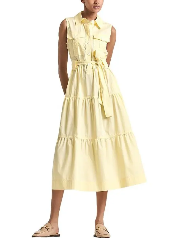 Derek Lam 10 Crosby Florence Sleeveless Dress - Buttercup