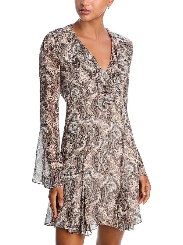 Veronica Beard Adrienne Silk Dress - Dove Multi