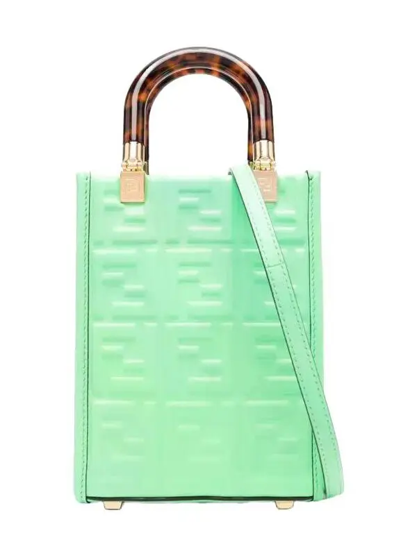 Fendi Monogram-debossed Tote Bag - Green