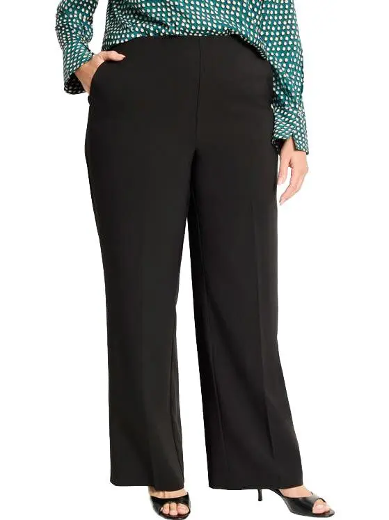 NIC+ZOE Lenox Stretch Suit Pants - Black Onyx