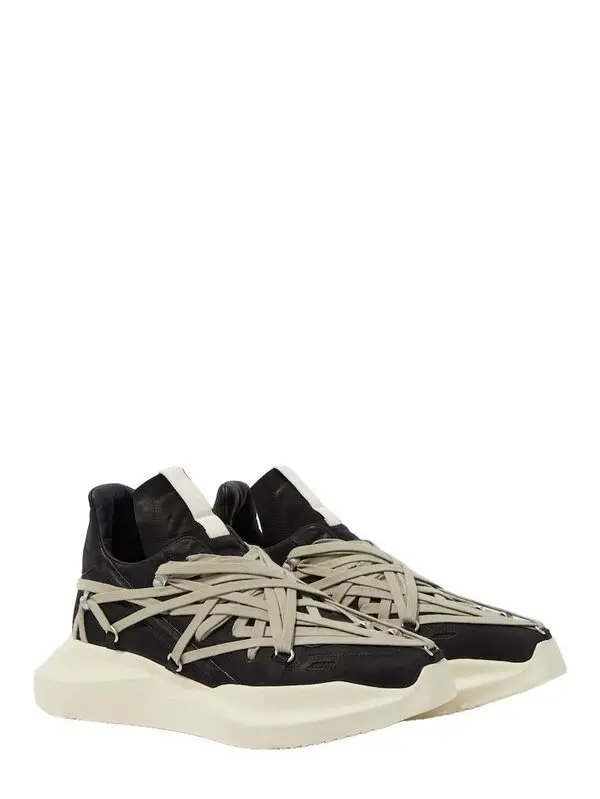 Rick Owens Megalace Sneakers - Black