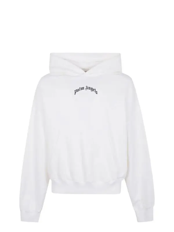 Palm Angels Hooded Sweatshirt - White