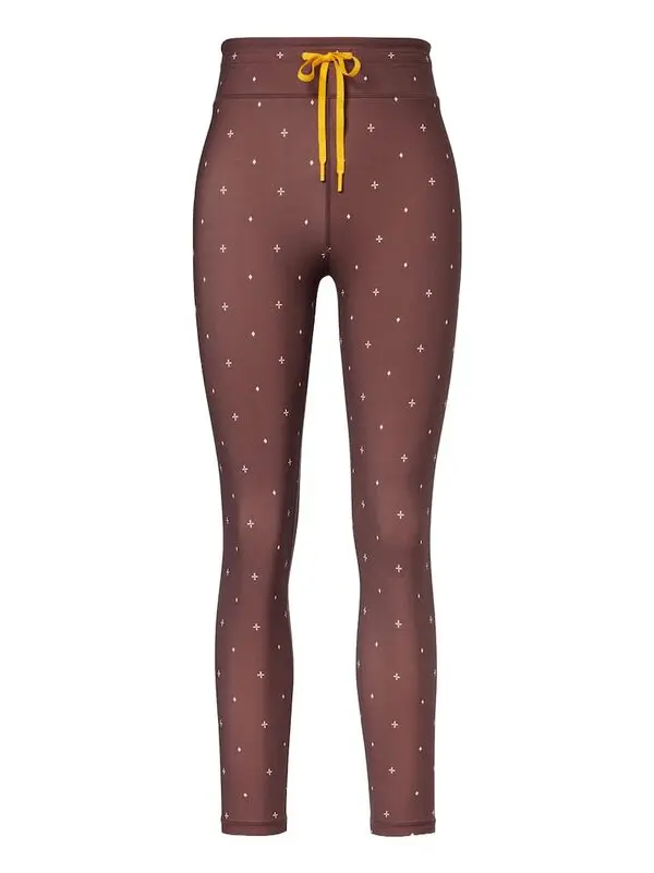 The Upside Mikkola Printed High-rise Leggings - Brown