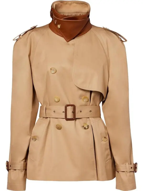 Chloé - Chloé Cropped Cotton Gabardine Trench Coat
