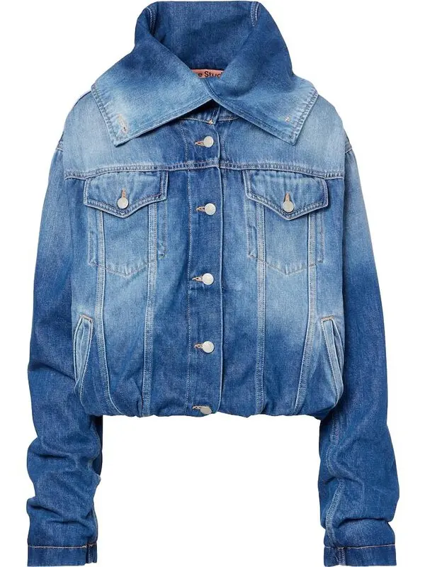Acne Studios Washed-off Denim Jacket - Blue