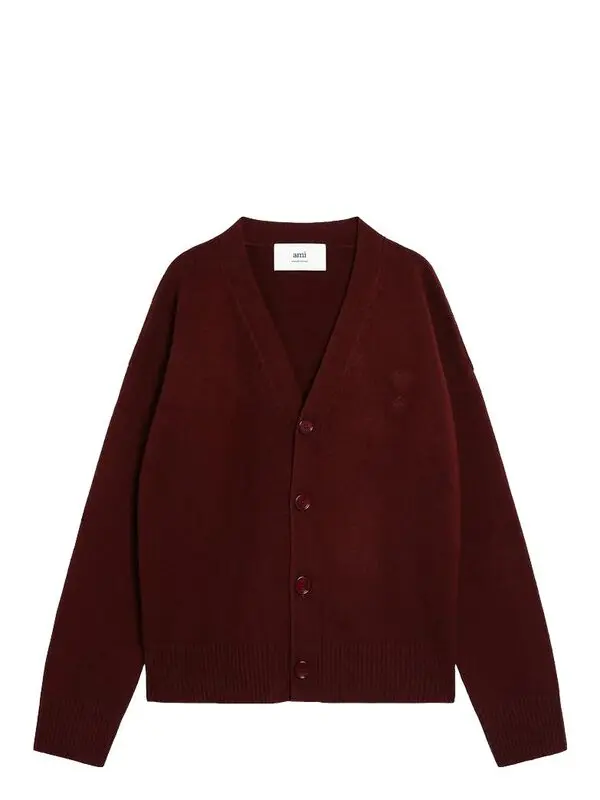 Ami Cardigan De Coeur - Red