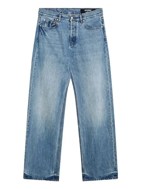 Jacquemus Straight-leg Denim Pants - Blue