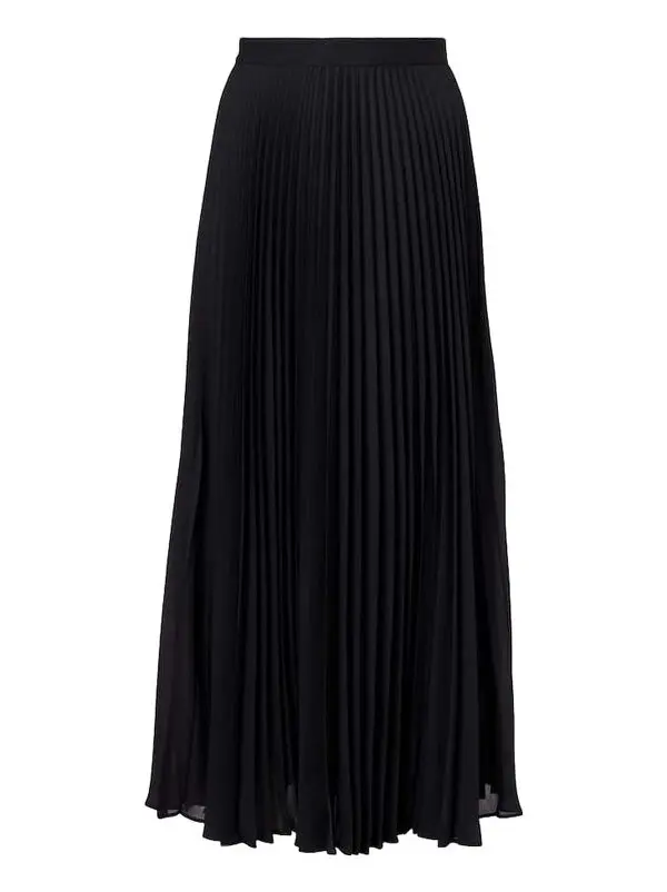 Wardrobe.NYC Georgette Maxi Skirt - Black