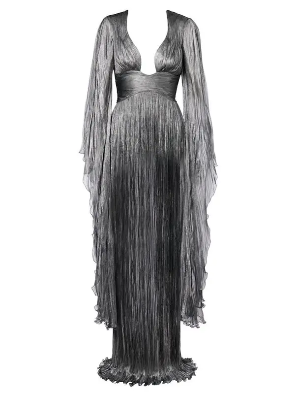 MARIA LUCIA HOHAN Catia Silk Gown - Silver