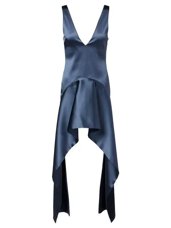 JW Anderson Asymmetric Draped Minidress - Blue