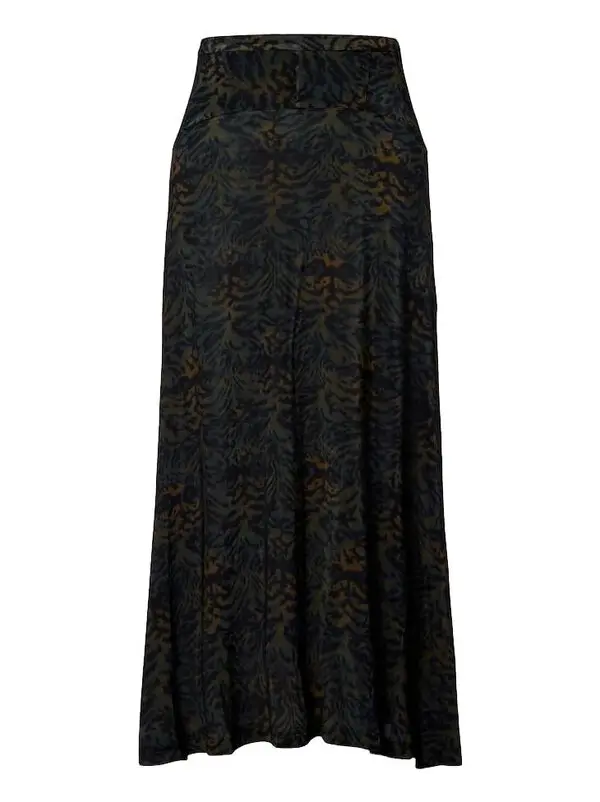 Ulla Johnson Paola Printed Jersey Maxi Skirt - Multicoloured