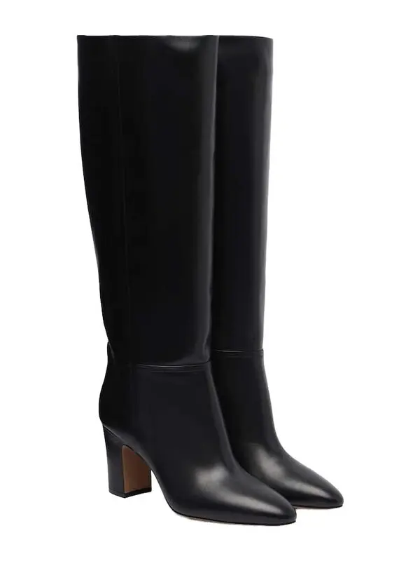 Paris Texas Lavinia 75 Leather Knee-high Boots - Black