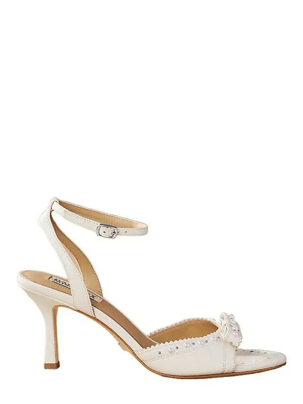 Badgley Mischka Giuliana Heels - White Leather