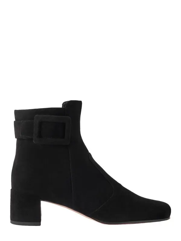 ROGER VIVIER Très Vivier Polly 45 Buckled Ankle Boots - Black