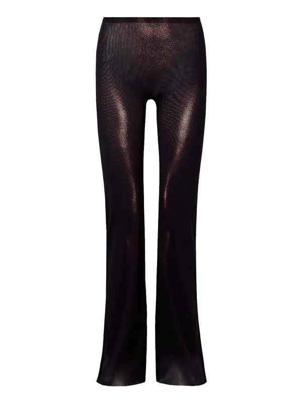 Jean Paul Gaultier Trompe L'oeil Printed Mesh Straight-leg Pants - Brown
