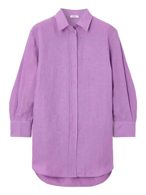 ERES L'intemporel Mignonette Linen Shirt - Purple