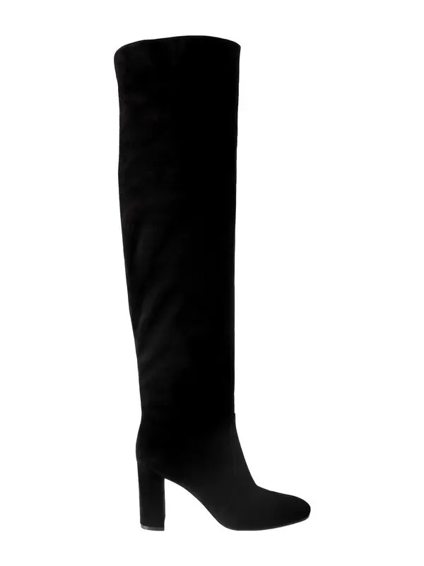 GIANVITO ROSSI 85 Over-the-knee Suede Boots - Black