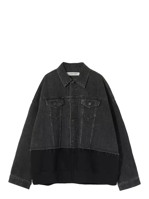 UNDERCOVERISM Denim-paneled Cotton Jacket - Black