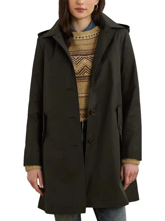 Ralph Lauren Longline Raincoat With Removable Hood - Litchfield