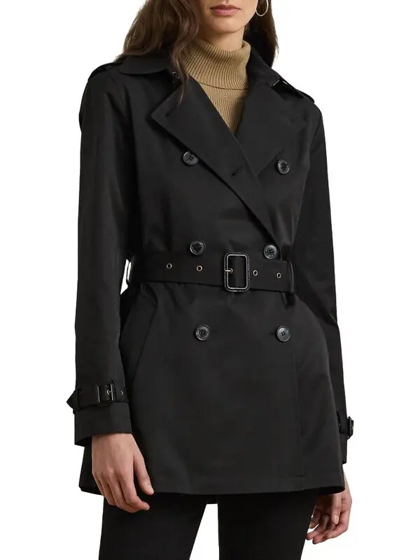 Ralph Lauren Ainsworth Double-breasted Trench Jacket - Black