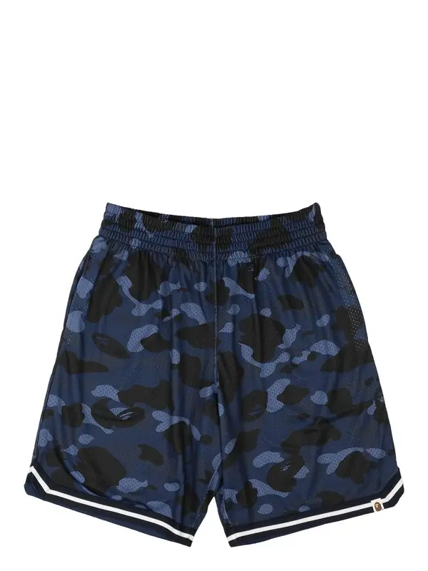 A BATHING APE Camo Wide Fit Basketball Shorts - Blue
