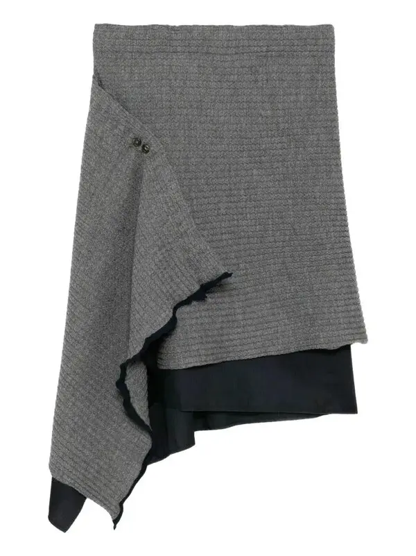 SONIA CARRASCO Wool Skirt - Grey