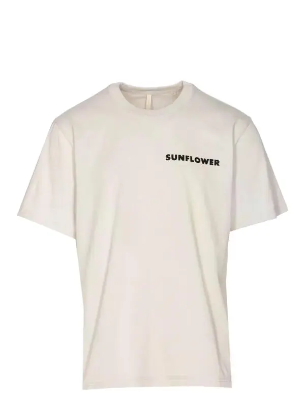 SUNFLOWER Crew-neck Logo-print T-shirt - White