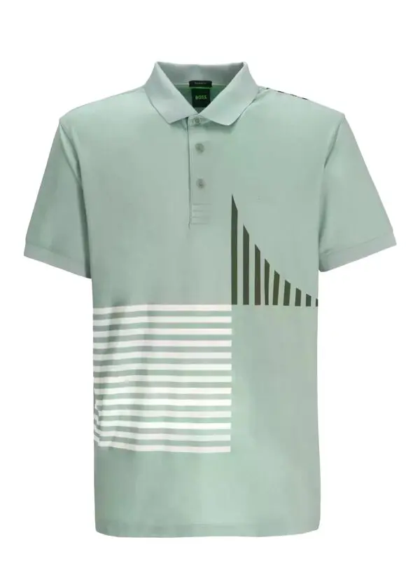 BOSS Paddy Graphic-print Polo Shirt - Green
