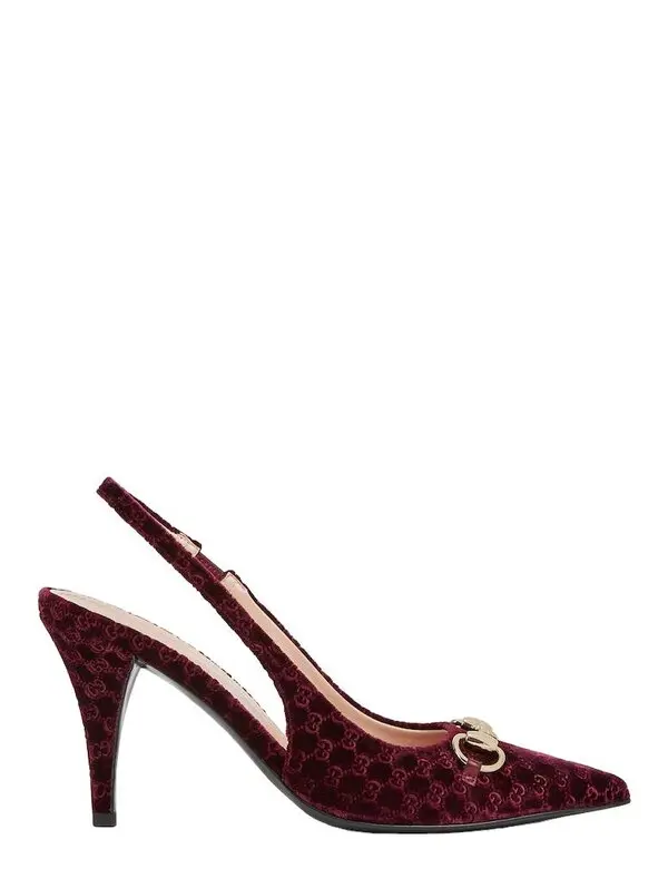 Gucci Slingback Pump With Horsebit - Bordeaux