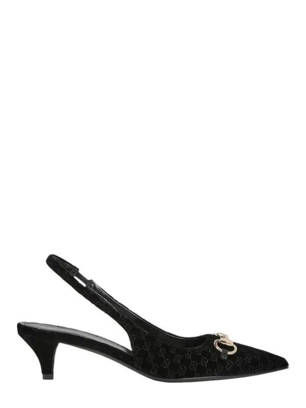 Gucci Slingback Pump With Horsebit - Black