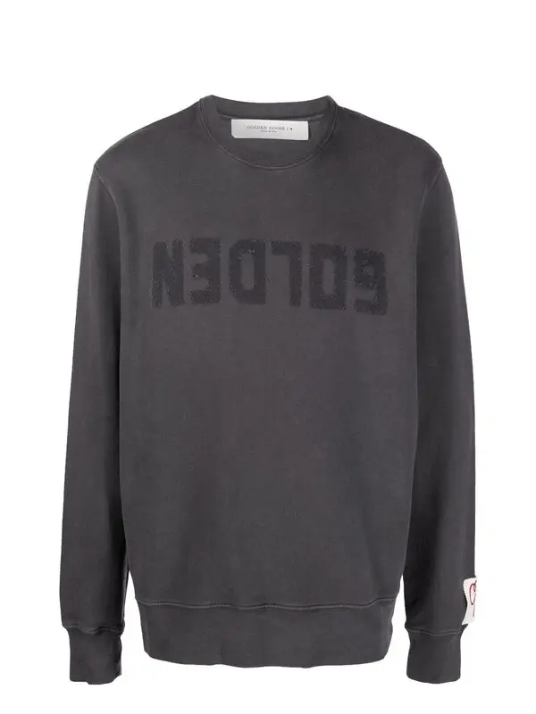 Golden Goose Regular Fit Logo Sweatshirt - Grey