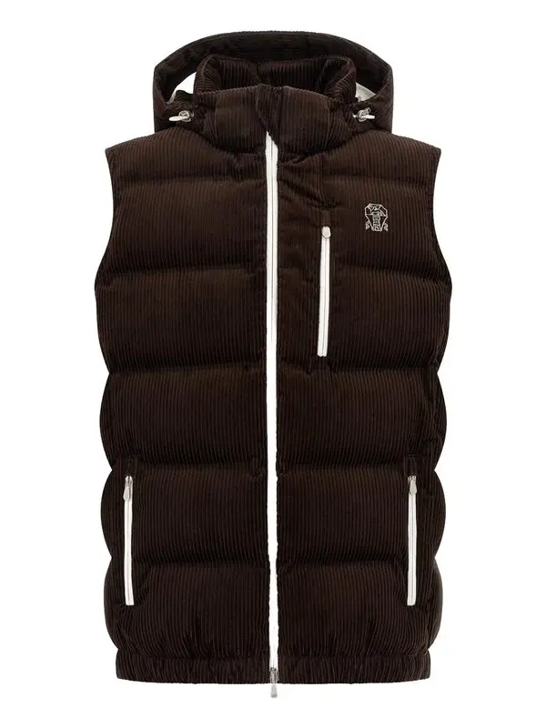 Brunello Cucinelli Velvet Waistcoat - Brown