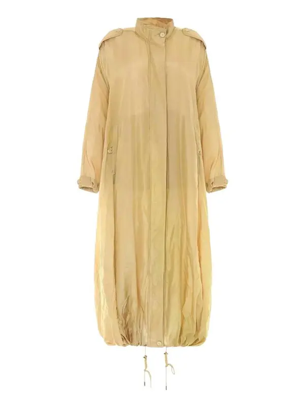 Alberta Ferretti Drawstring-detail Coat - Yellow