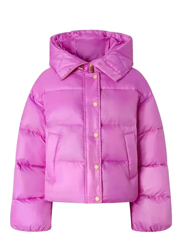 Pinko Hooded Puffer Jacket - Pink