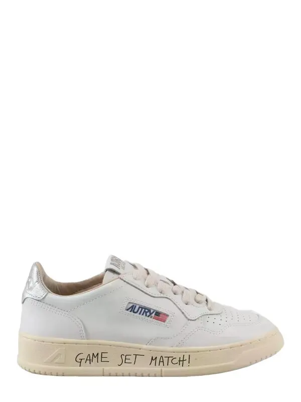 AUTRY Perforated Leather Sneakers - White