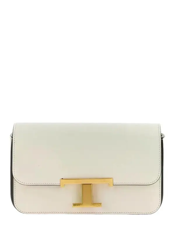 TOD'S T-timeless Flap Crossbody Bag - Neutrals