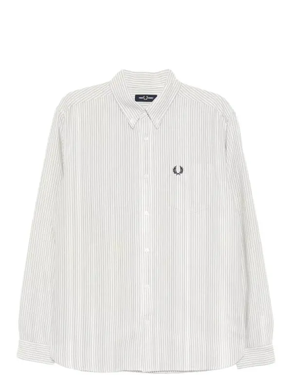 Fred Perry Striped Shirt - Green