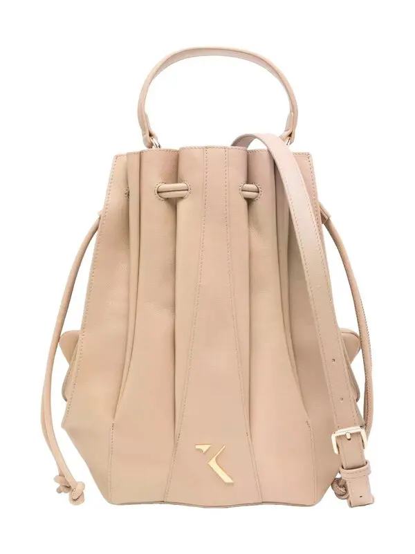 SAIID KOBEISY Leather Bucket Bag - Brown