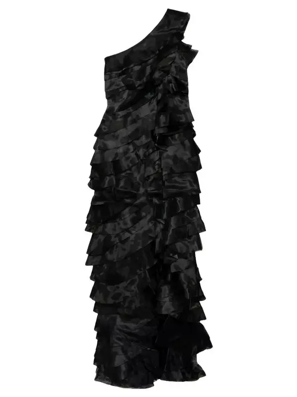 SAIID KOBEISY Layered Organza Dress - Black