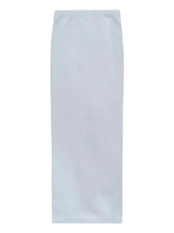Eterne Emma Ribbed Maxi Skirt - Blue