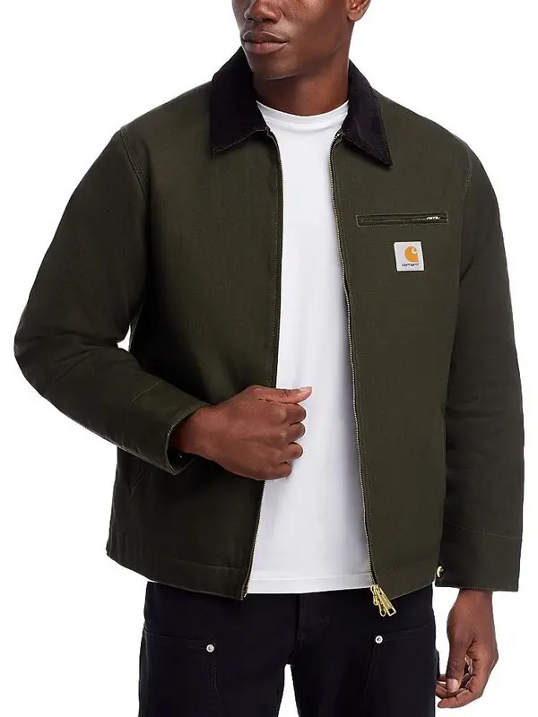 Carhartt Work In Progress Detroit Canvas Jacket - Olive/black