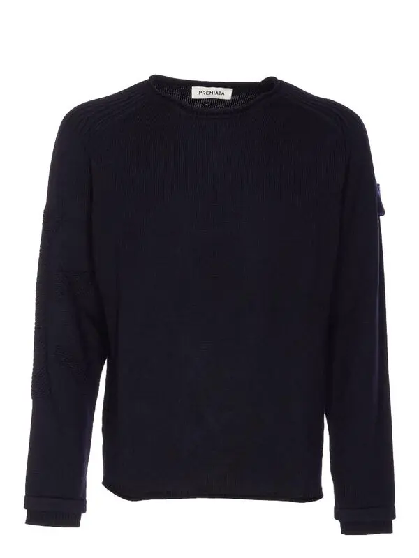 Premiata Crewneck Wool Sweater - Blue