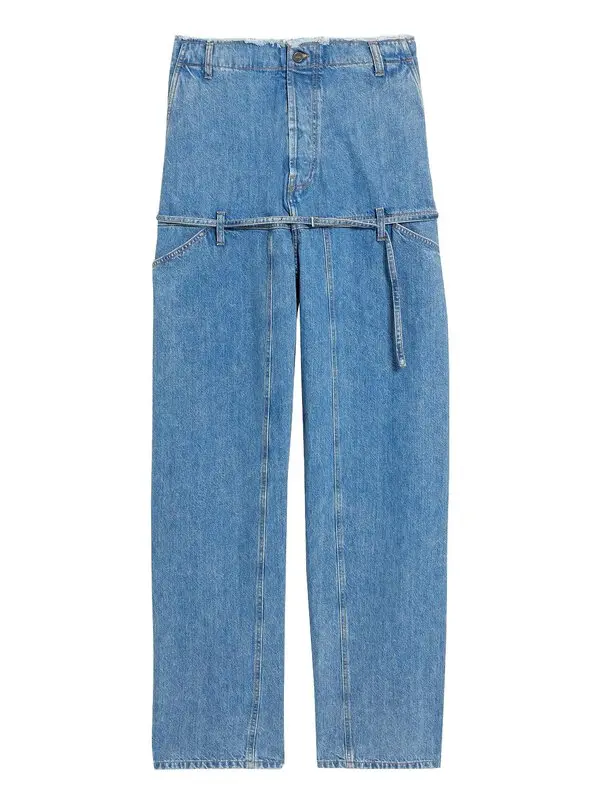 Jacquemus Le De Nîmes Criollo Wide-leg Jeans - Mid Denim