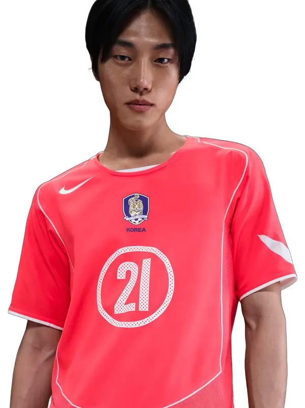 Nike Park Ji-sung South Korea 2004 Total 90 Reissue Soccer Replica Jersey - Red