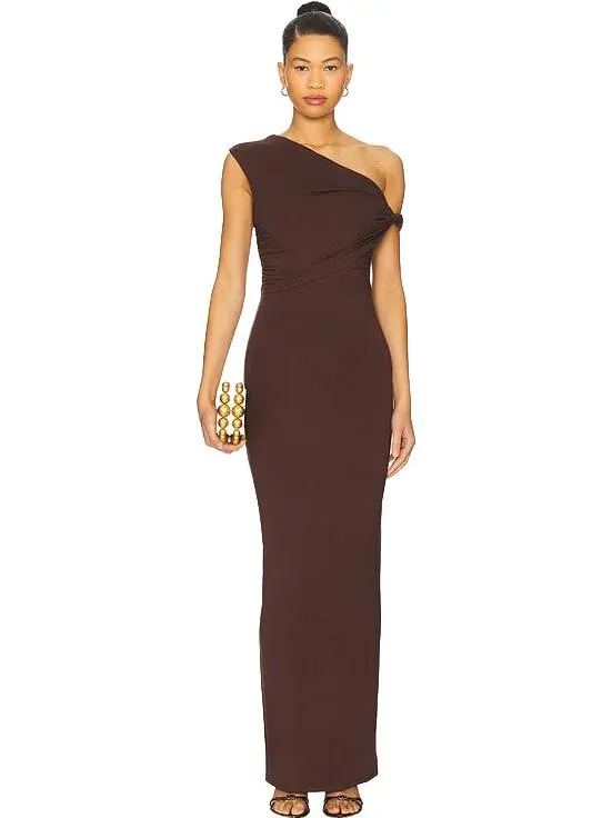 Superdown Alessia Maxi Dress - Brown