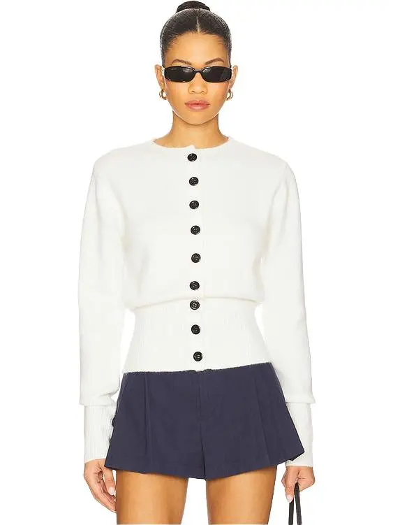 ALL THE WAYS Brittany Button Up Sweater - Ivory