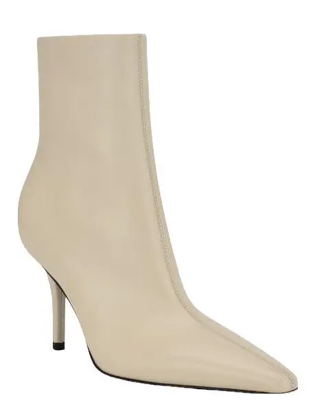 Nine West Pointed Toe Stiletto Bootie - Ivory